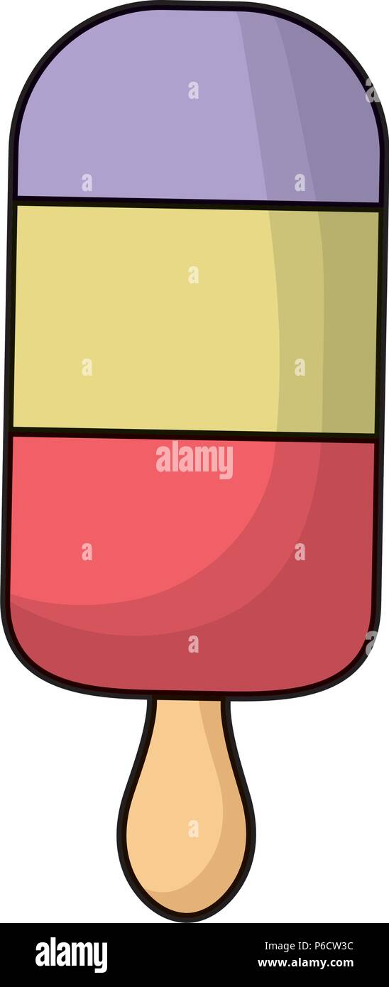 ice cream bar icon over white background, vector illustration Stock ...