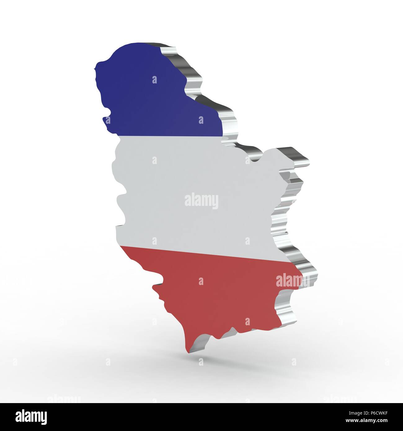 Europe 3D map isolated on white background Stock Photo - Alamy