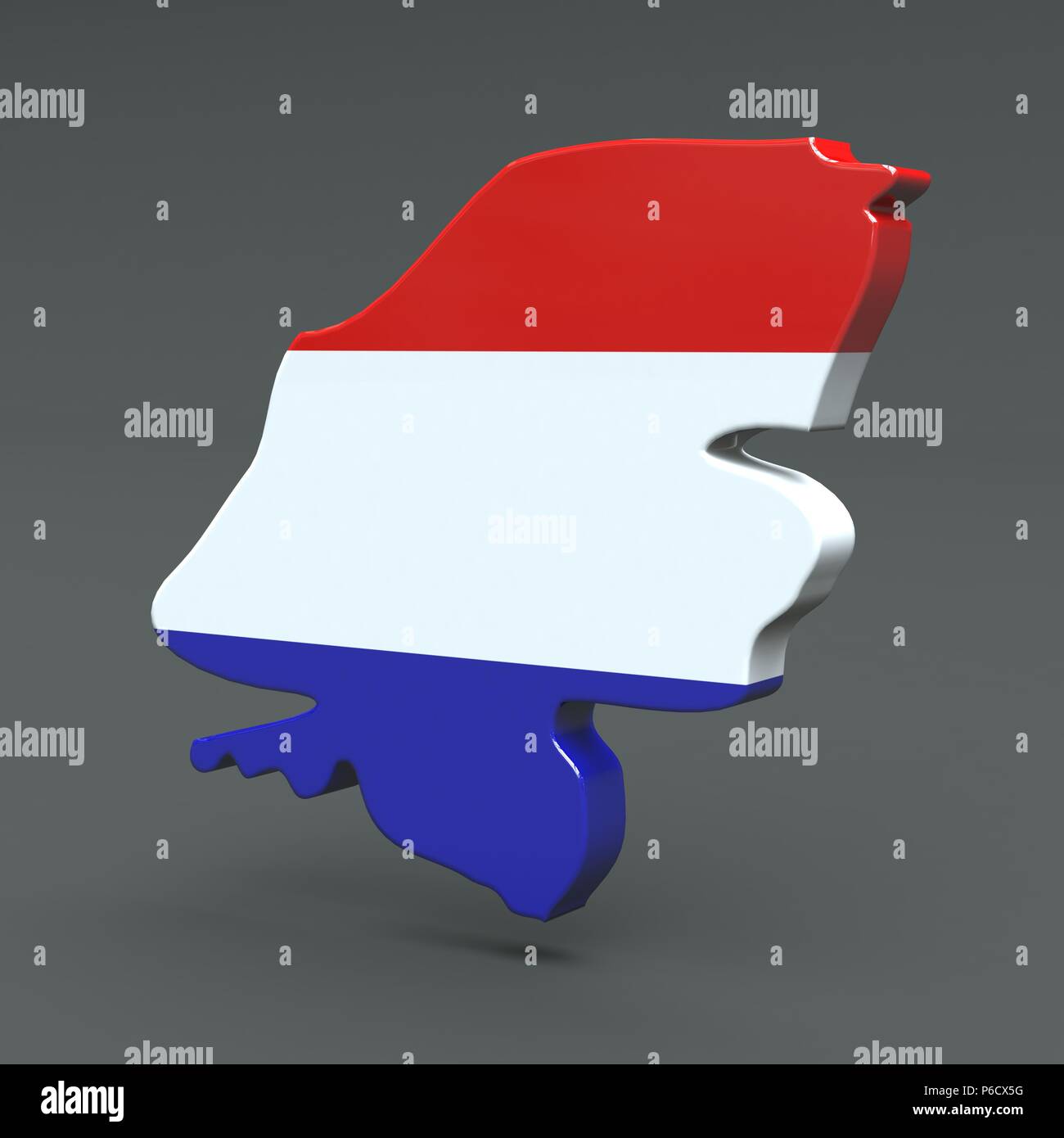 Europe 3D map of netherlands isolated on dark background Stock Photo ...