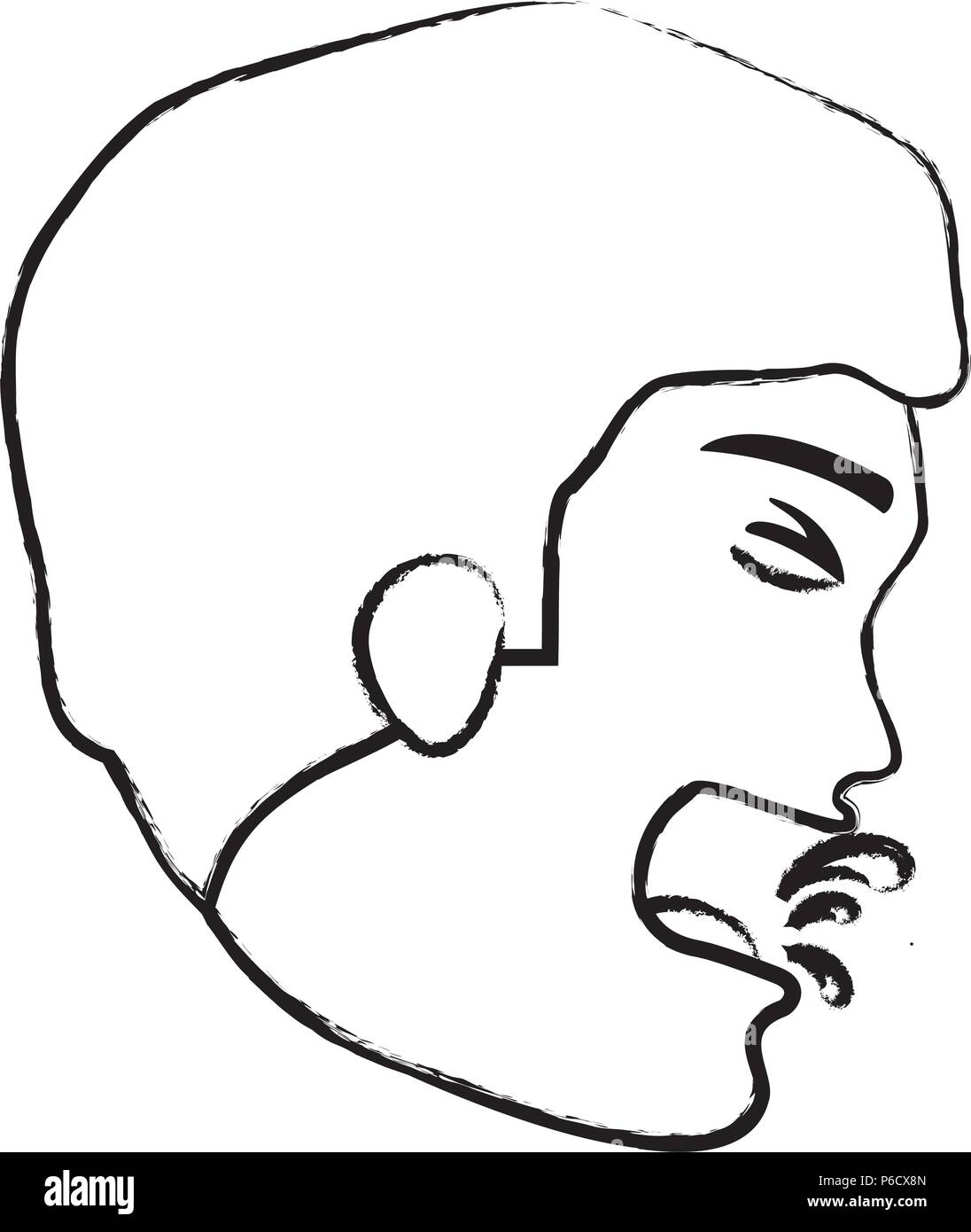 man with tuberculosis icon over white background, vector illustration ...