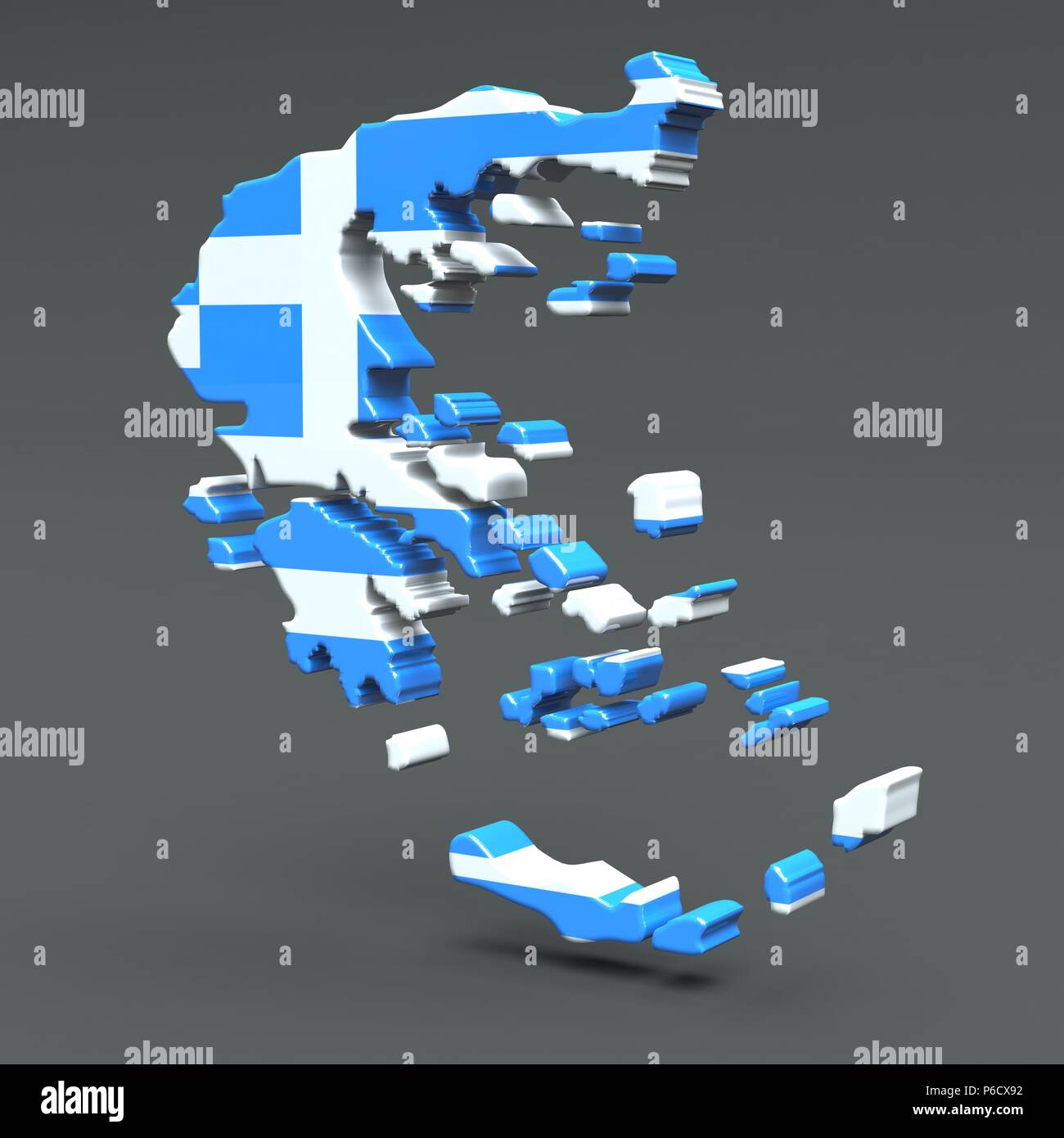 Map greece mainland hi-res stock photography and images - Alamy