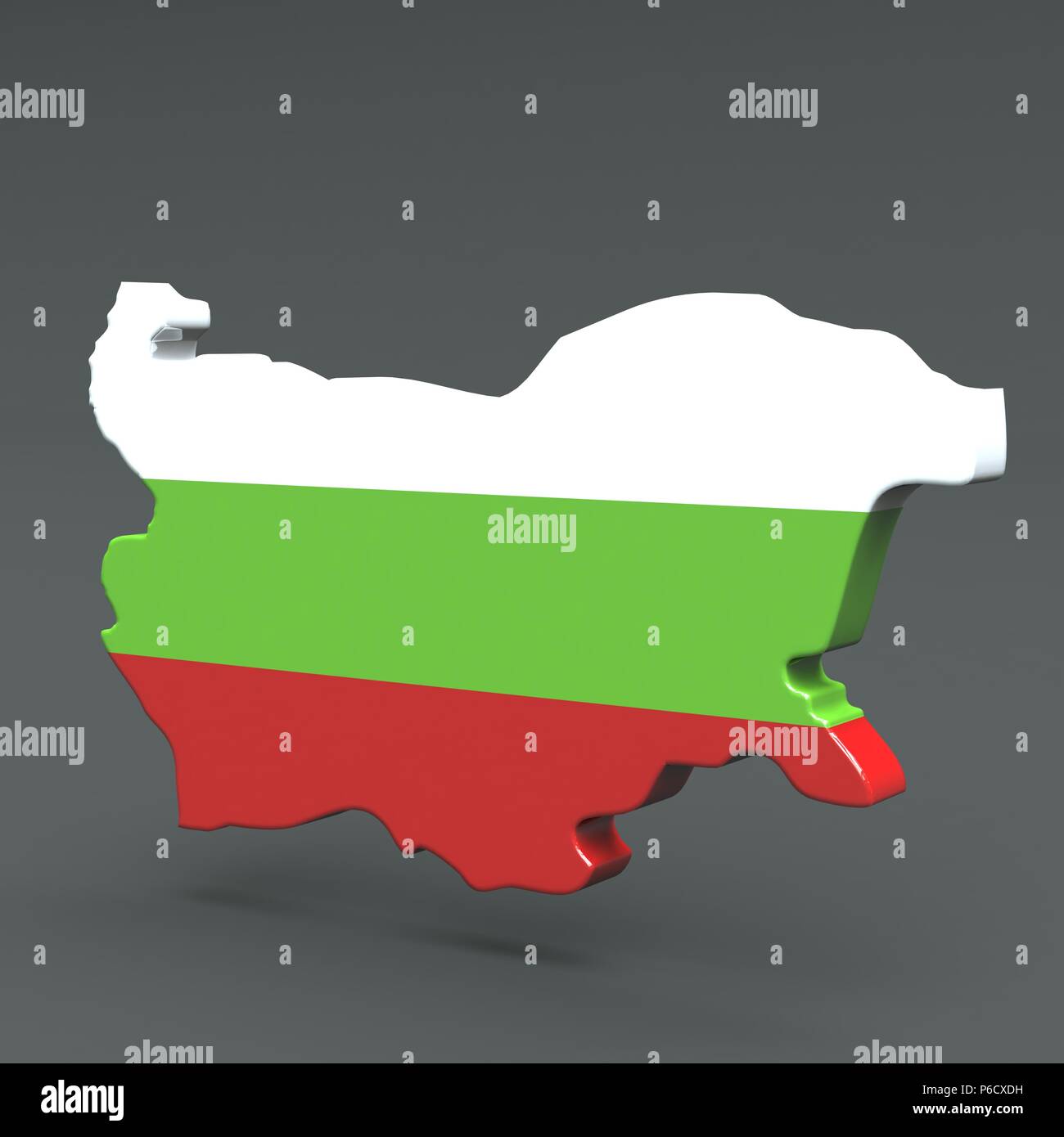 Europe 3D map of Germany isolated on dark background Stock Photo - Alamy