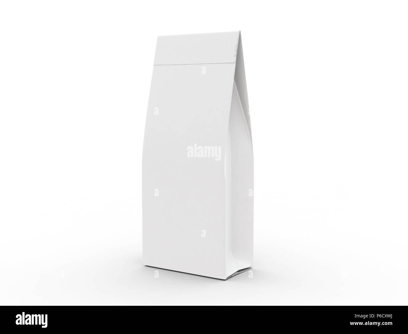 White box isolated on white background with shadow mock-up Stock Photo ...