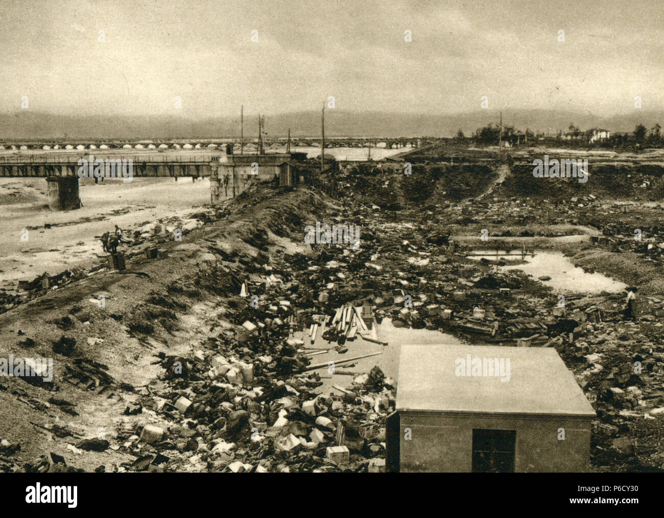 bridge, tagliamento, battle of material, ww1, wwi, world war one Stock ...
