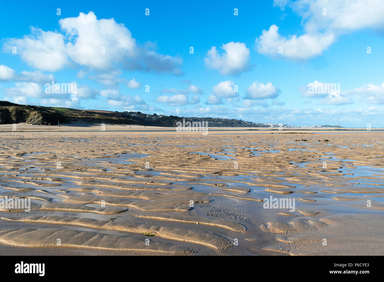 porth kidney sands, st.ives bay, lelant, hayle, cornwall, england ...