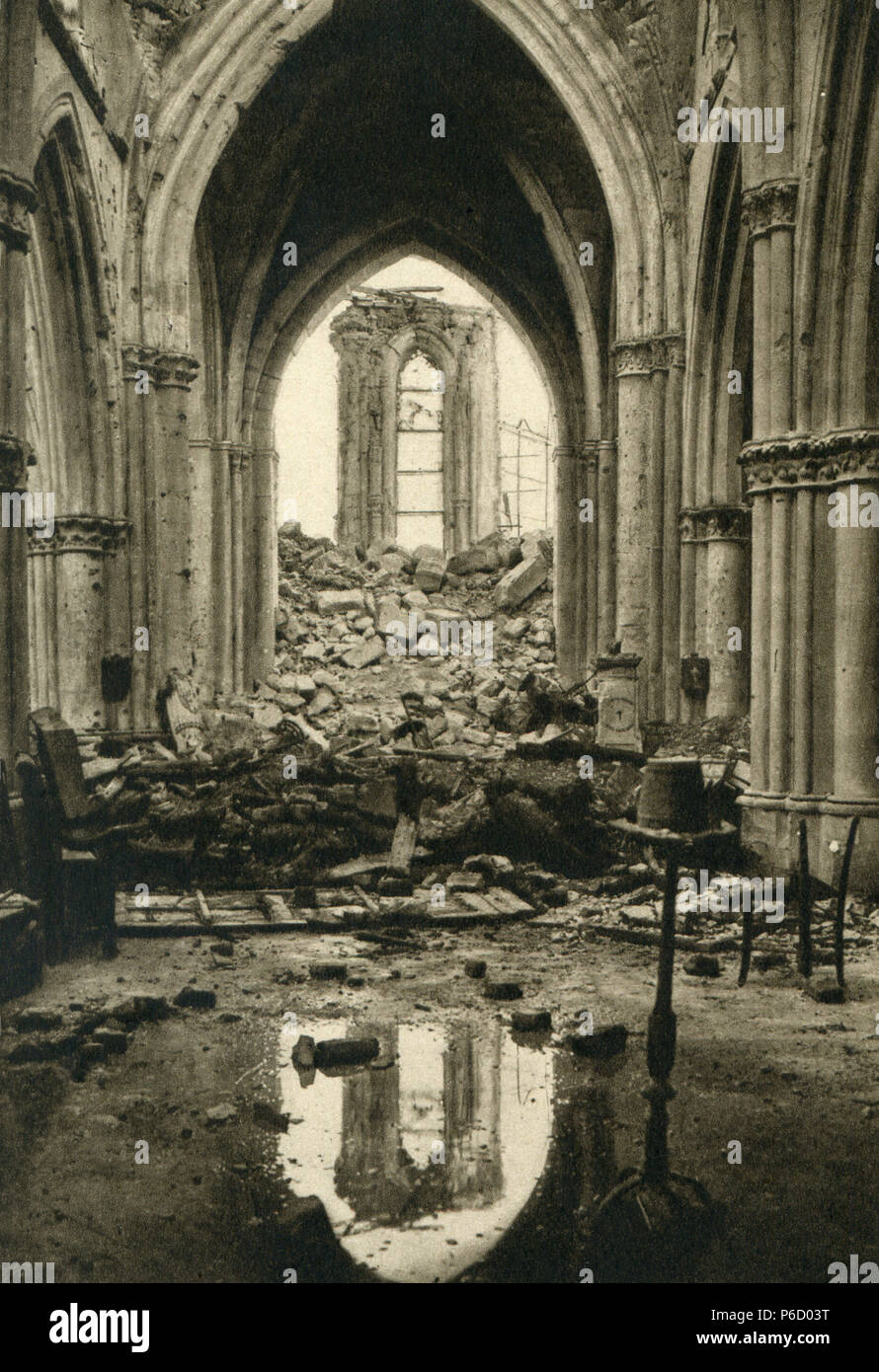 church, world war i, bétheny, ww1, wwi, world war one Stock Photo - Alamy