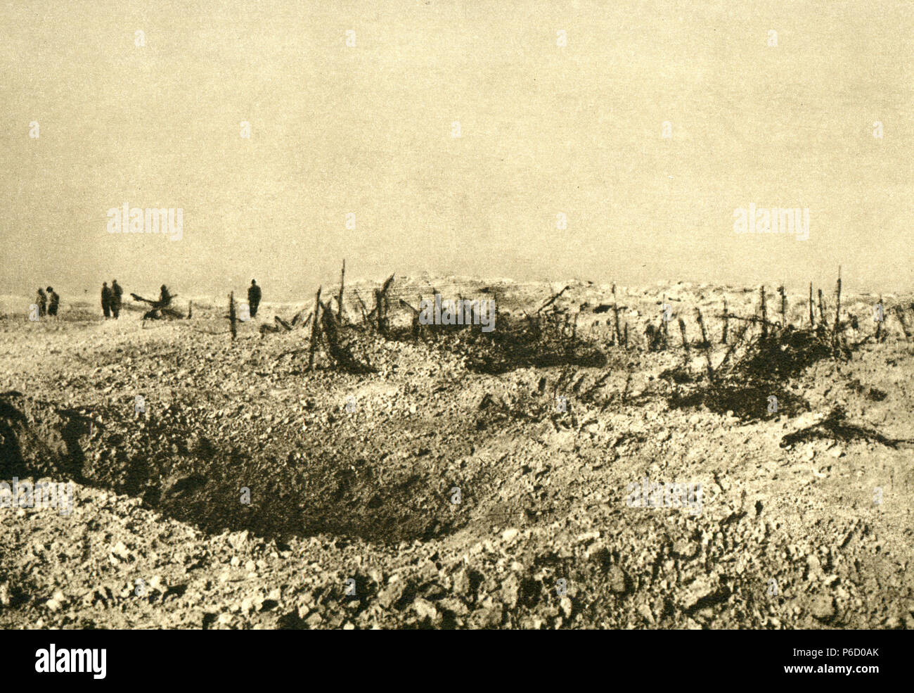 world war i, crater field, ww1, wwi, world war one Stock Photo - Alamy