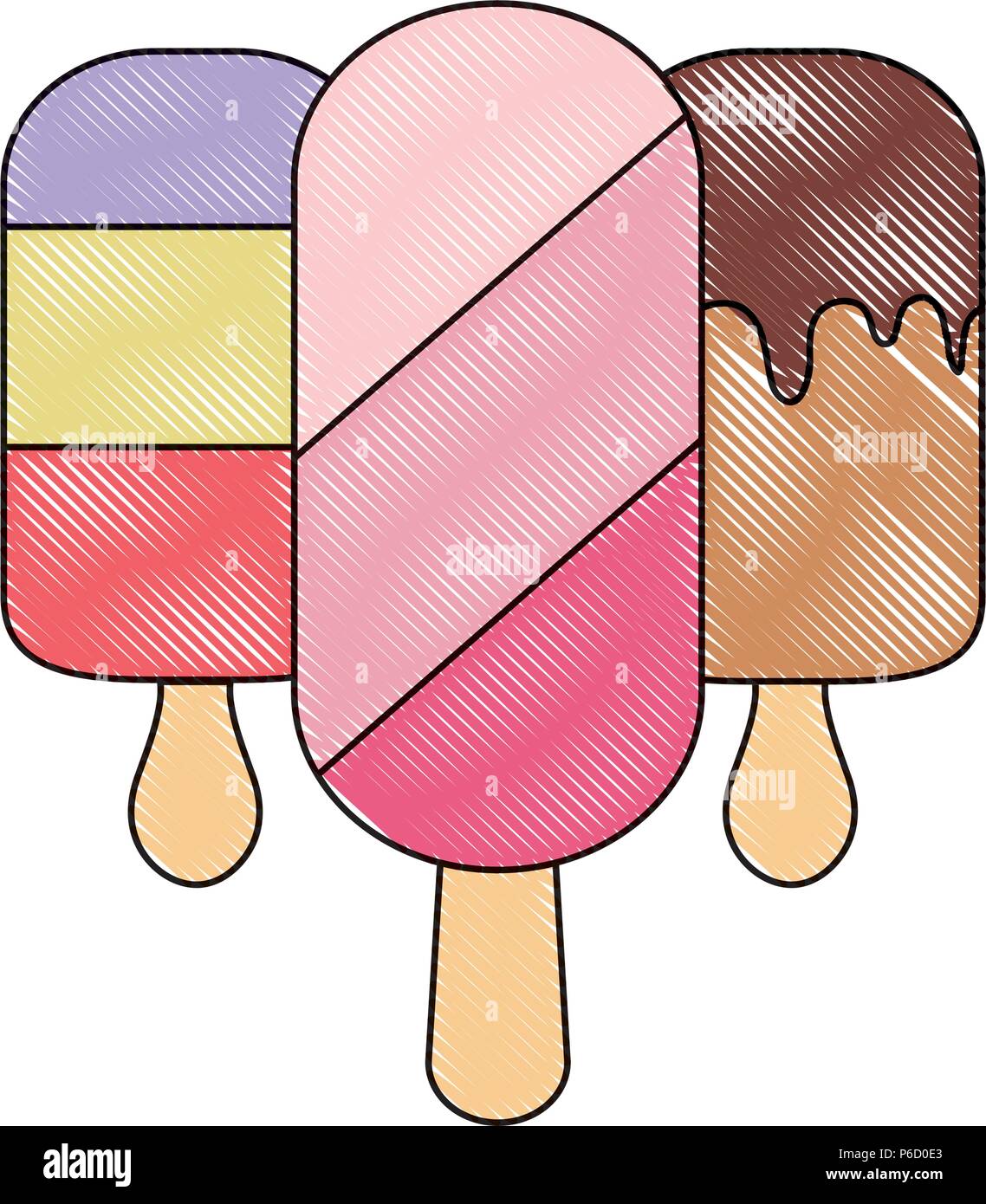 Ice cream bars icon over white background, vector illustration Stock ...