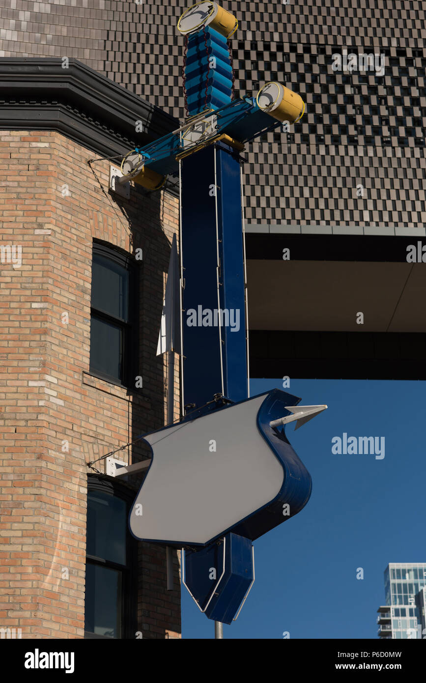 Cross sign on building exterior Stock Photo - Alamy