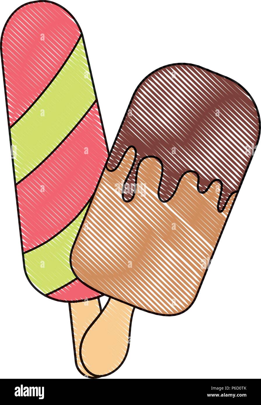 Ice cream bars icon over white background, vector illustration Stock ...