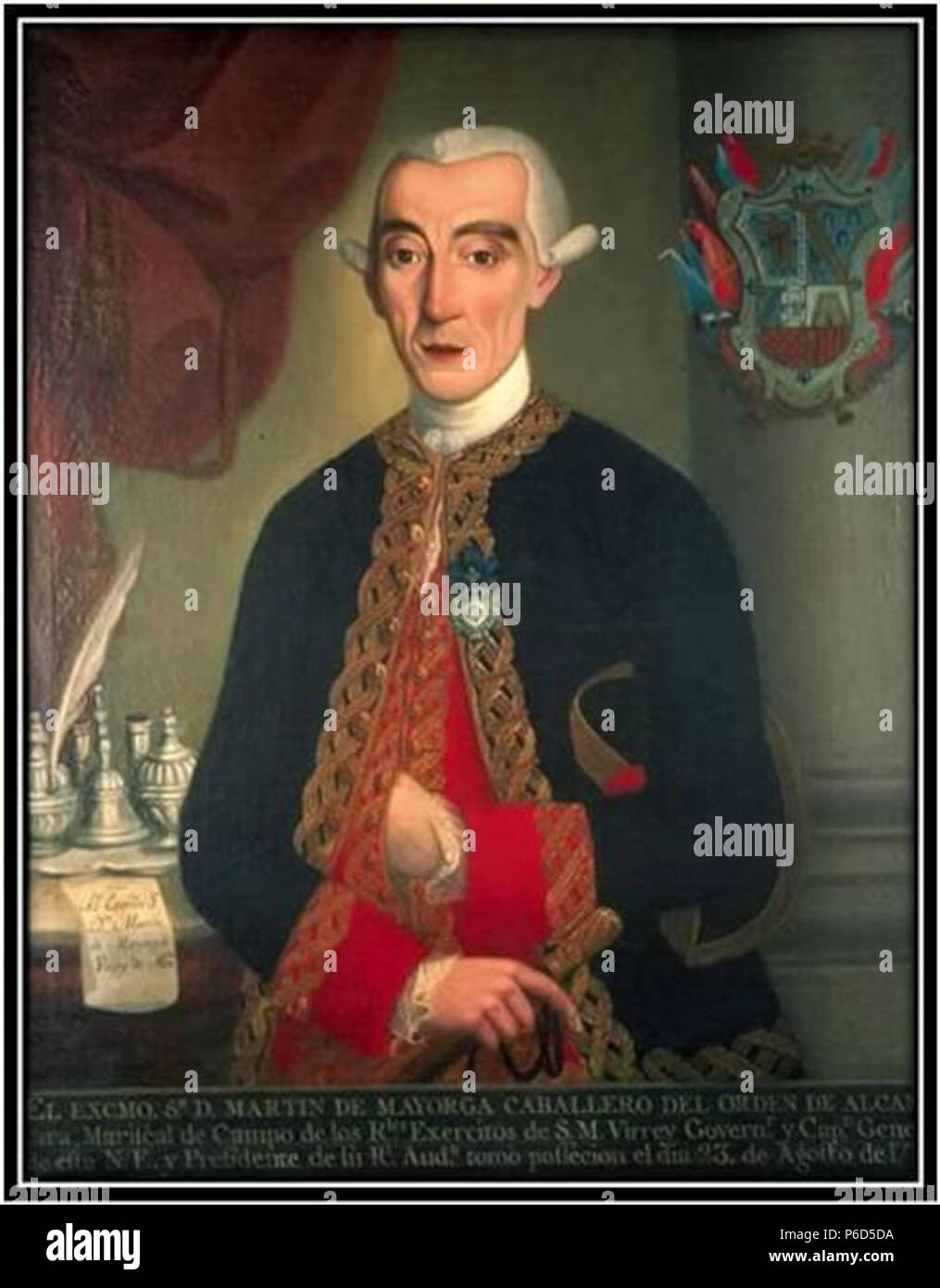 Español: Martín de Mayorga, capitán general que ordenó el traslado de ...