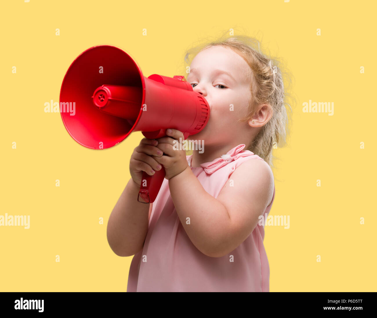 Baby with megaphone hi-res stock photography and images - Alamy