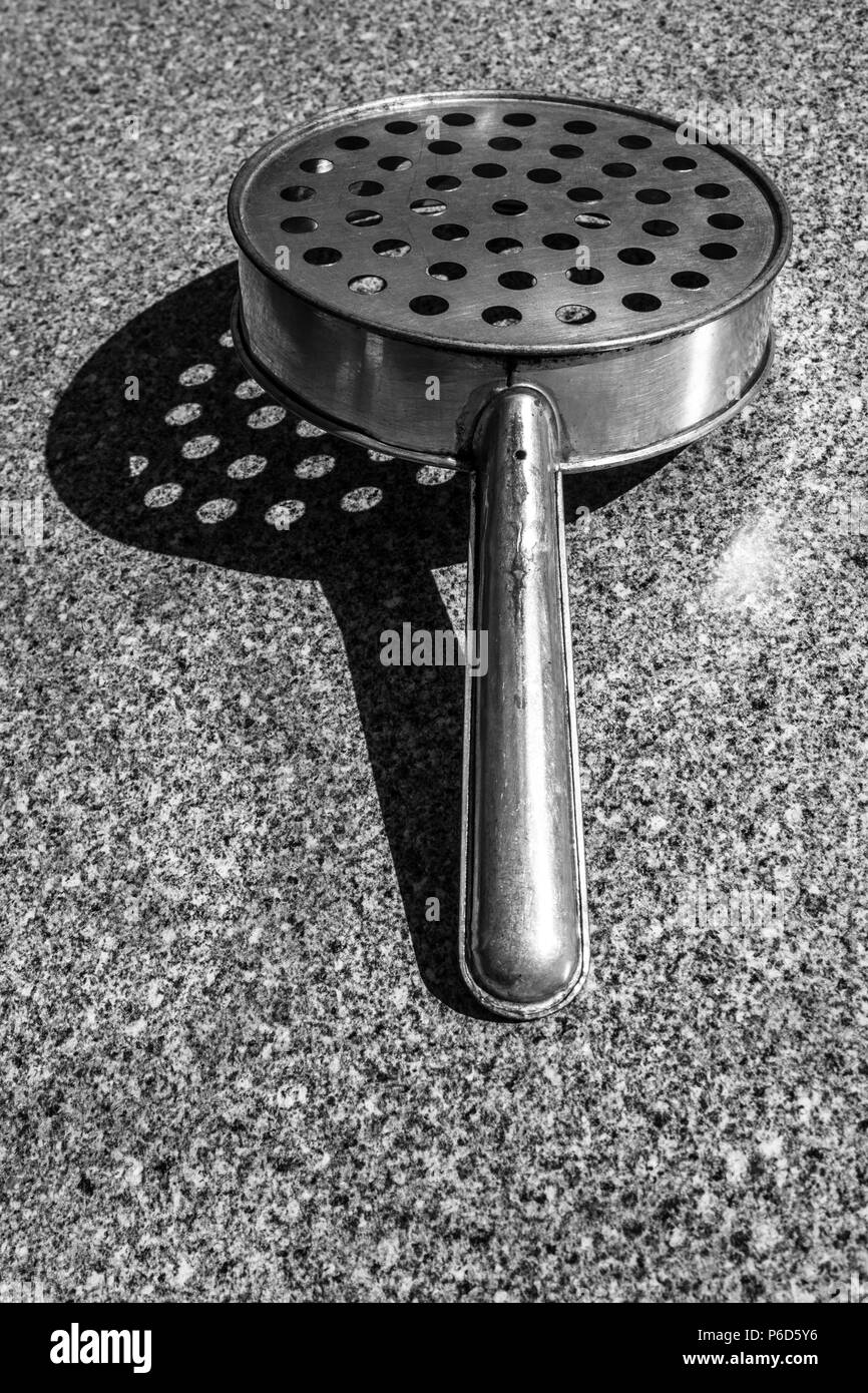 Food table from above Black and White Stock Photos & Images - Alamy