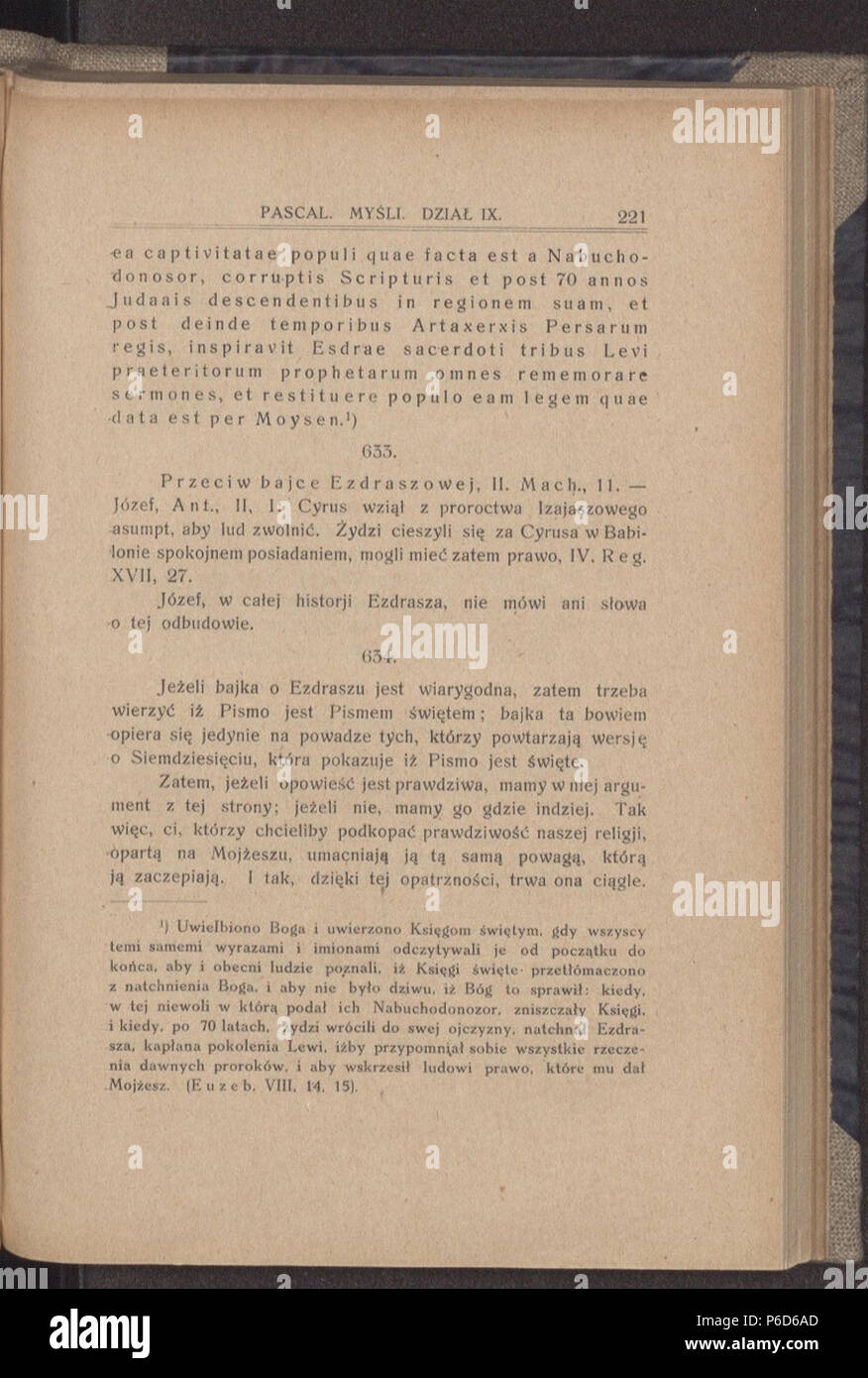 69 PL Blaise Pascal-Myśli 249 Stock Photo - Alamy