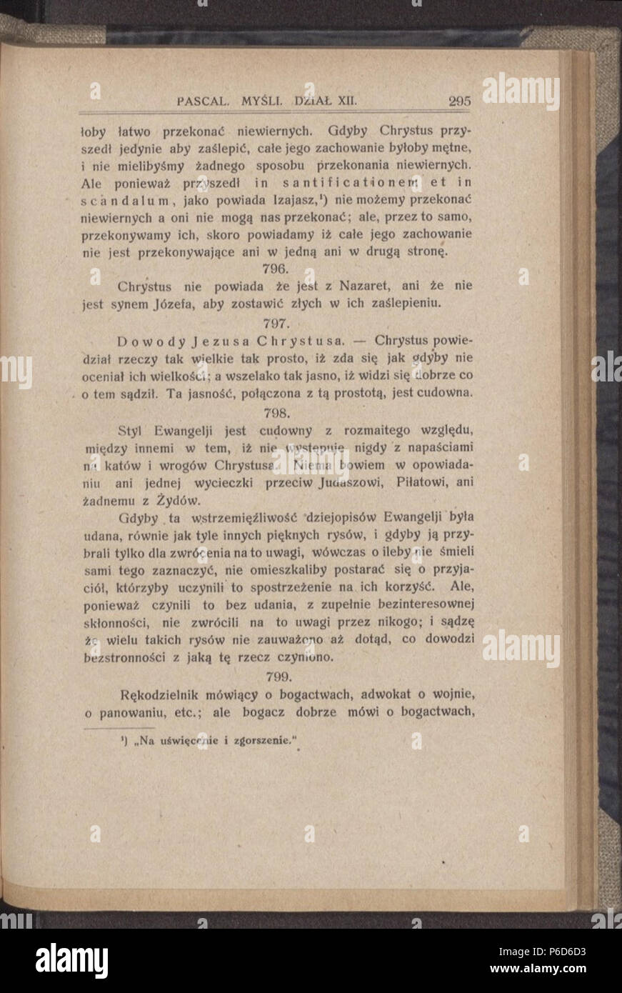 69 PL Blaise Pascal-Myśli 323 Stock Photo - Alamy