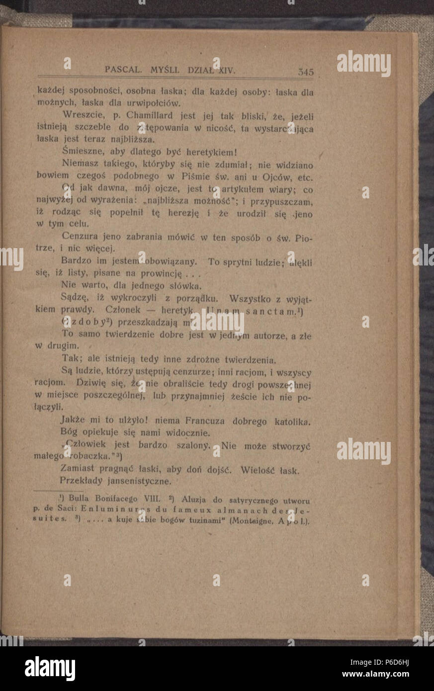 69 PL Blaise Pascal-Myśli 373 Stock Photo - Alamy