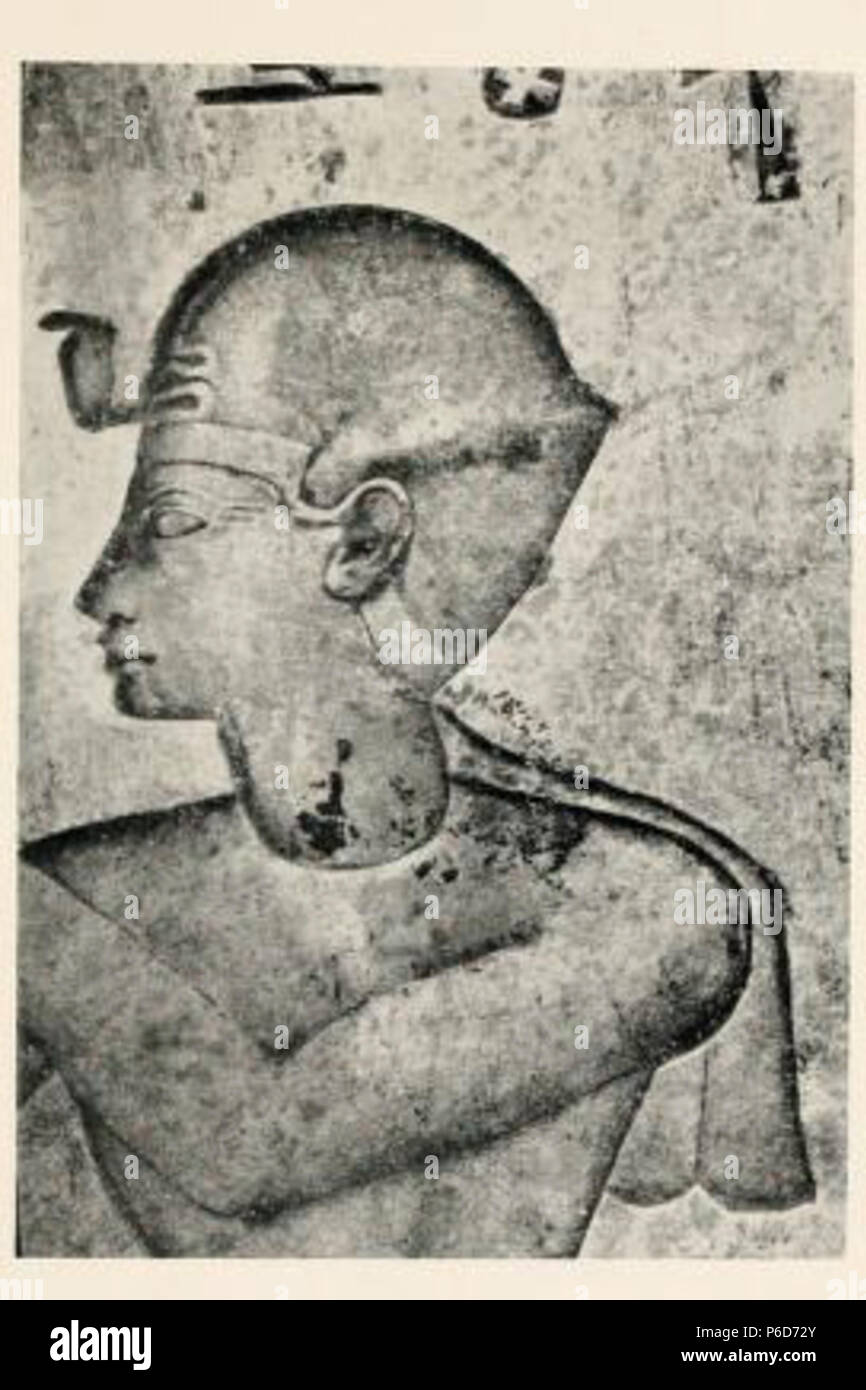 English Closeup Of A Relief Depicting Pharaoh Siamun From Memphis