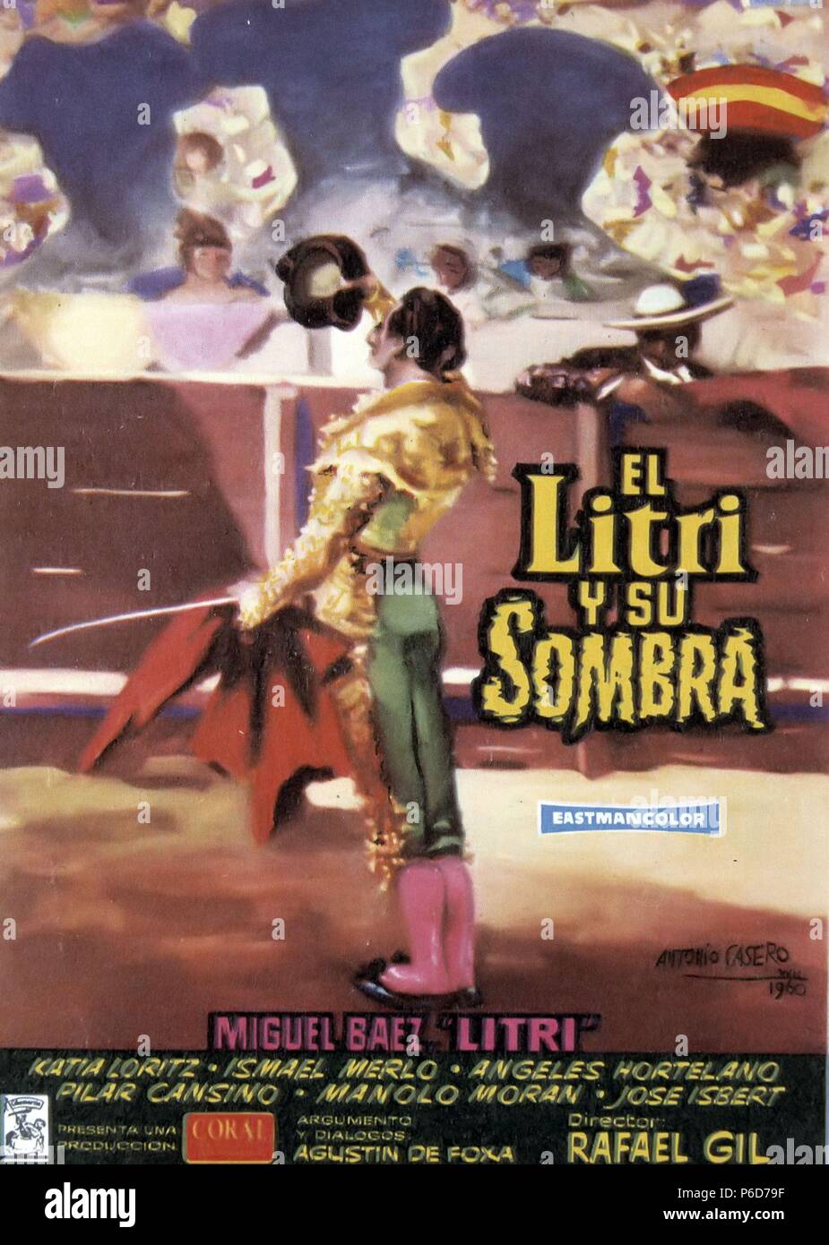 PELICULA : EL LITRI Y SU SOMBRA , 1959. DIRECTOR : RAFAEL GIL. ACTORES ...
