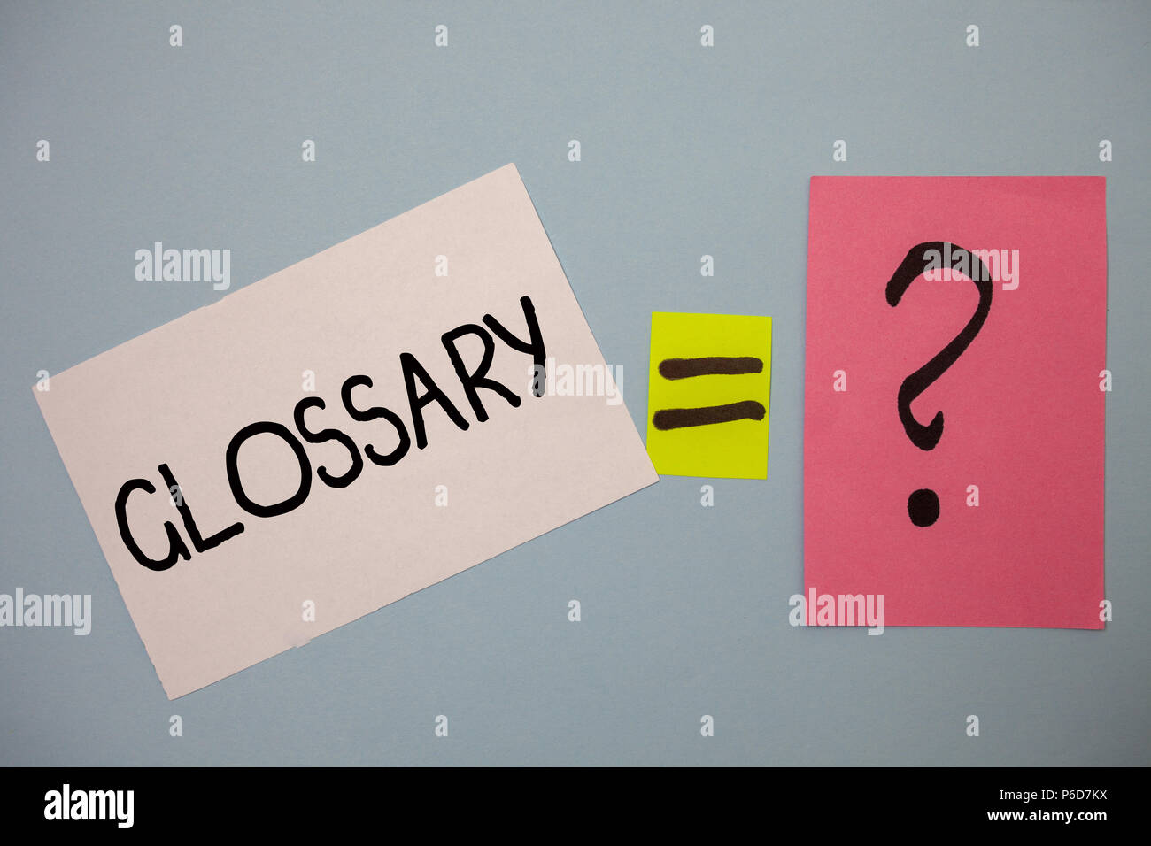 Word writing text Glossary. Business concept for Alphabetical list of ...