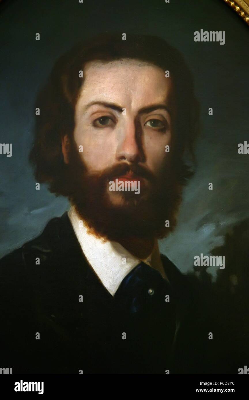 JIMENEZ ARANDA, JOSE. PINTOR ESPAÑOL. SEVILLA 1837-1903. AUTORRETRATO ...