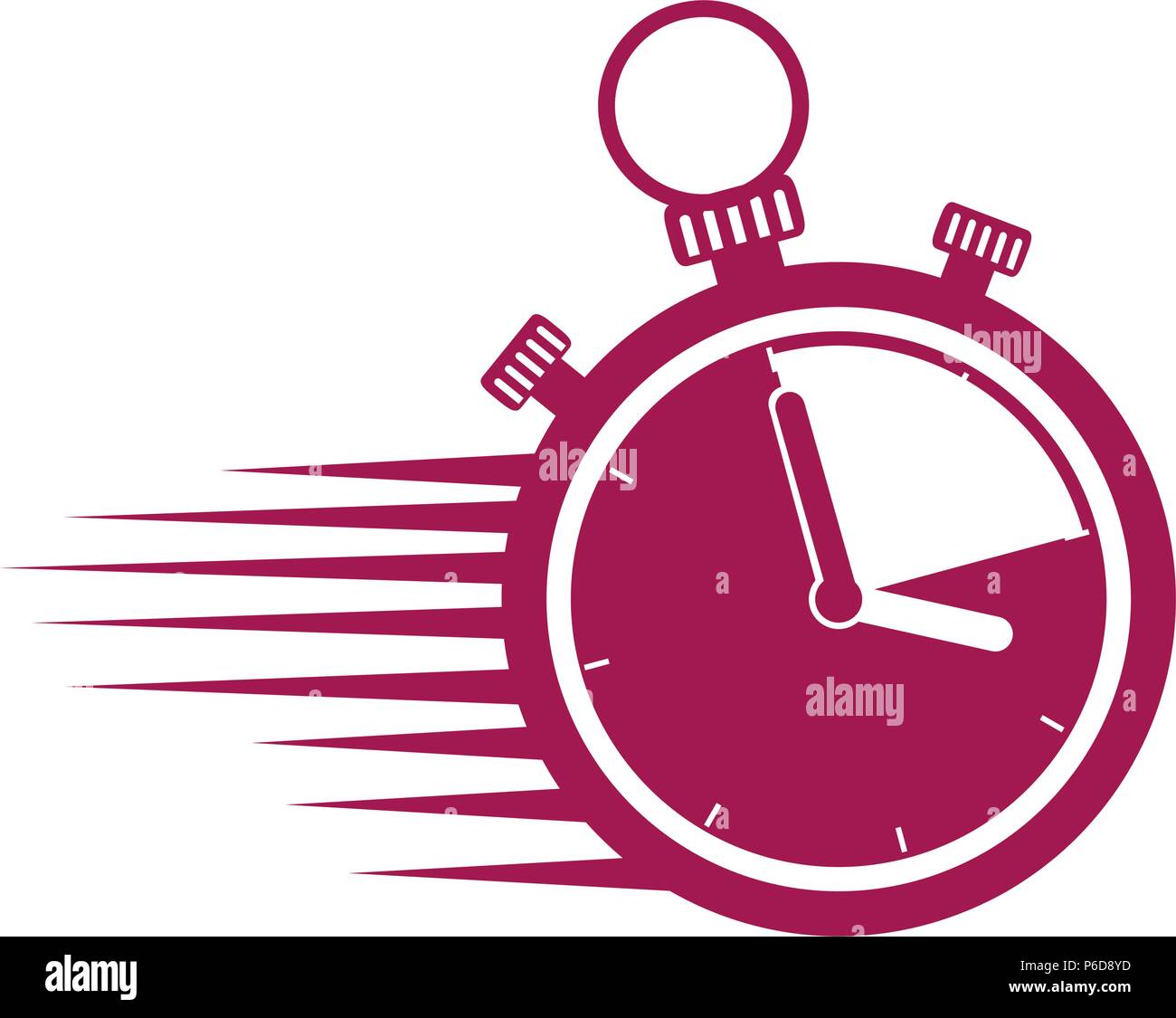 timer chronometer with speed lines vector illustration design Stock ...