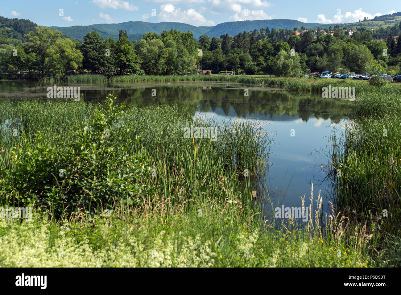Amazing Summer Landscape of Pancharevo lake, Sofia city Region ...