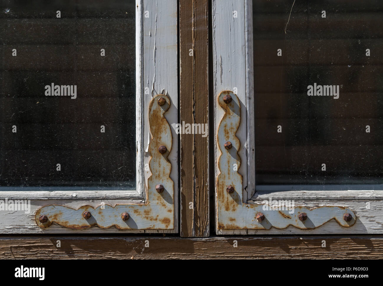 Dirty Old Window Frame Stock Photo - Alamy