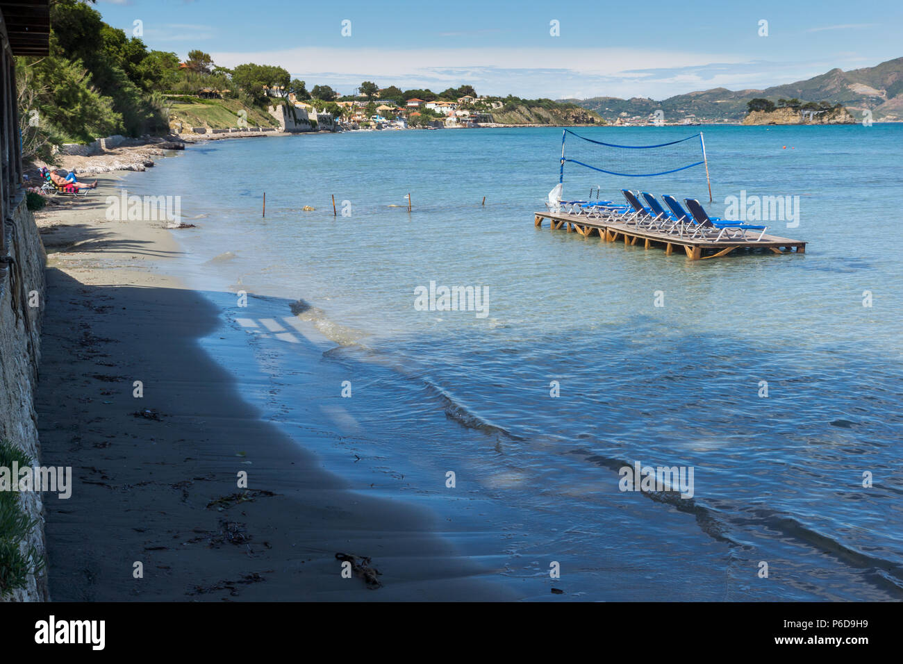 Amazing seascape of Koukla beach, Zakynthos island, Greece Stock Photo ...