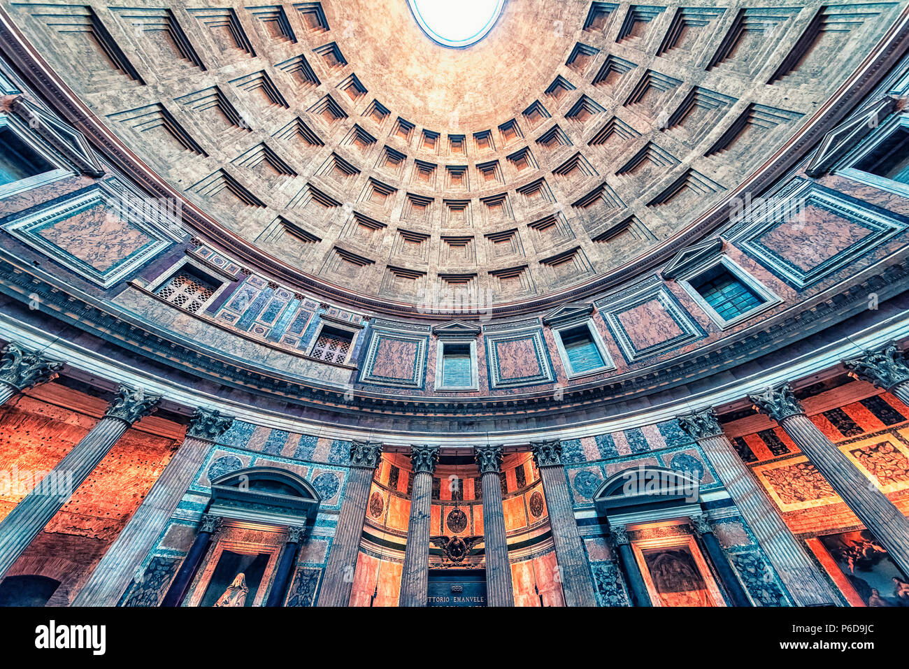 Ceiling pantheon rome italy hi-res stock photography and images - Alamy