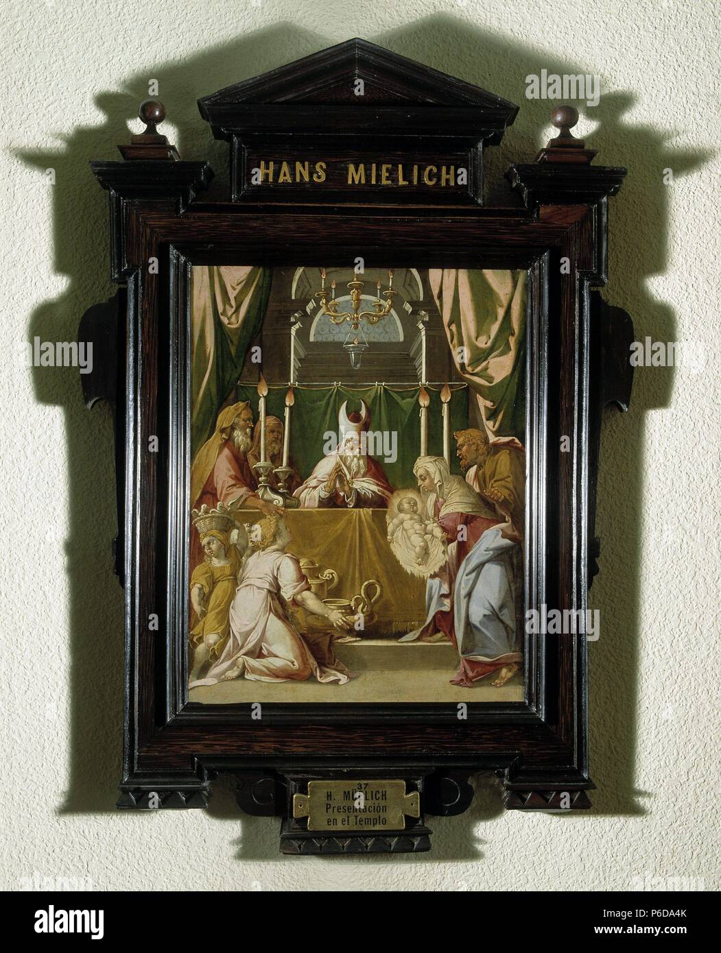 MUELICH , HANS. PINTOR ALEMAN. 1515 - 1573. " PRESENTACION EN EL TEMPLO ...