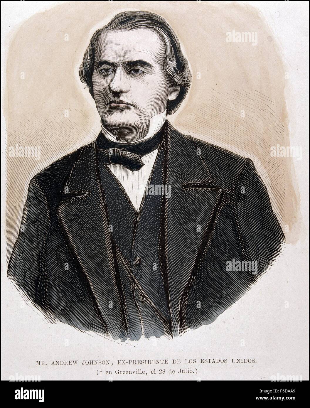 JOHNSON, ANDREW. PRESIDENTE DE ESTADOS UNIDOS EN 1869. 1808-1075 ...