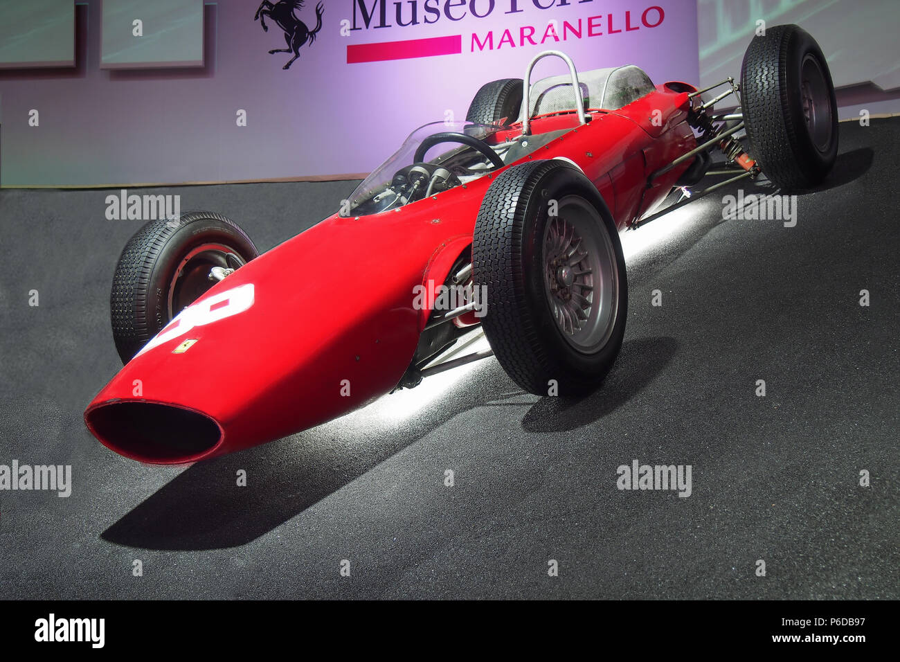 MARANELLO, ITALY-JULY 21, 2017: 1963 Ferrari F1-63 in the Ferrari ...