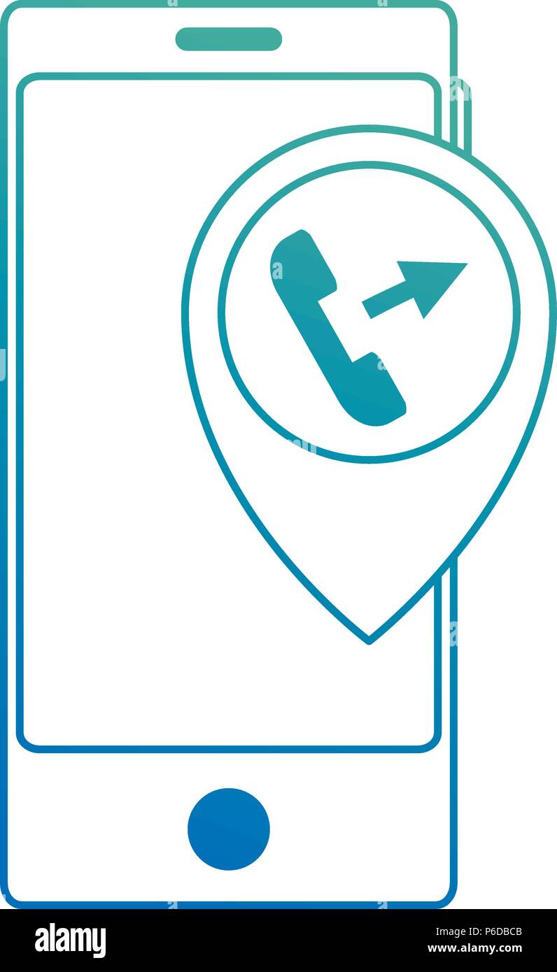 smartphone with gps app vector illustration design Stock Vector Image ...