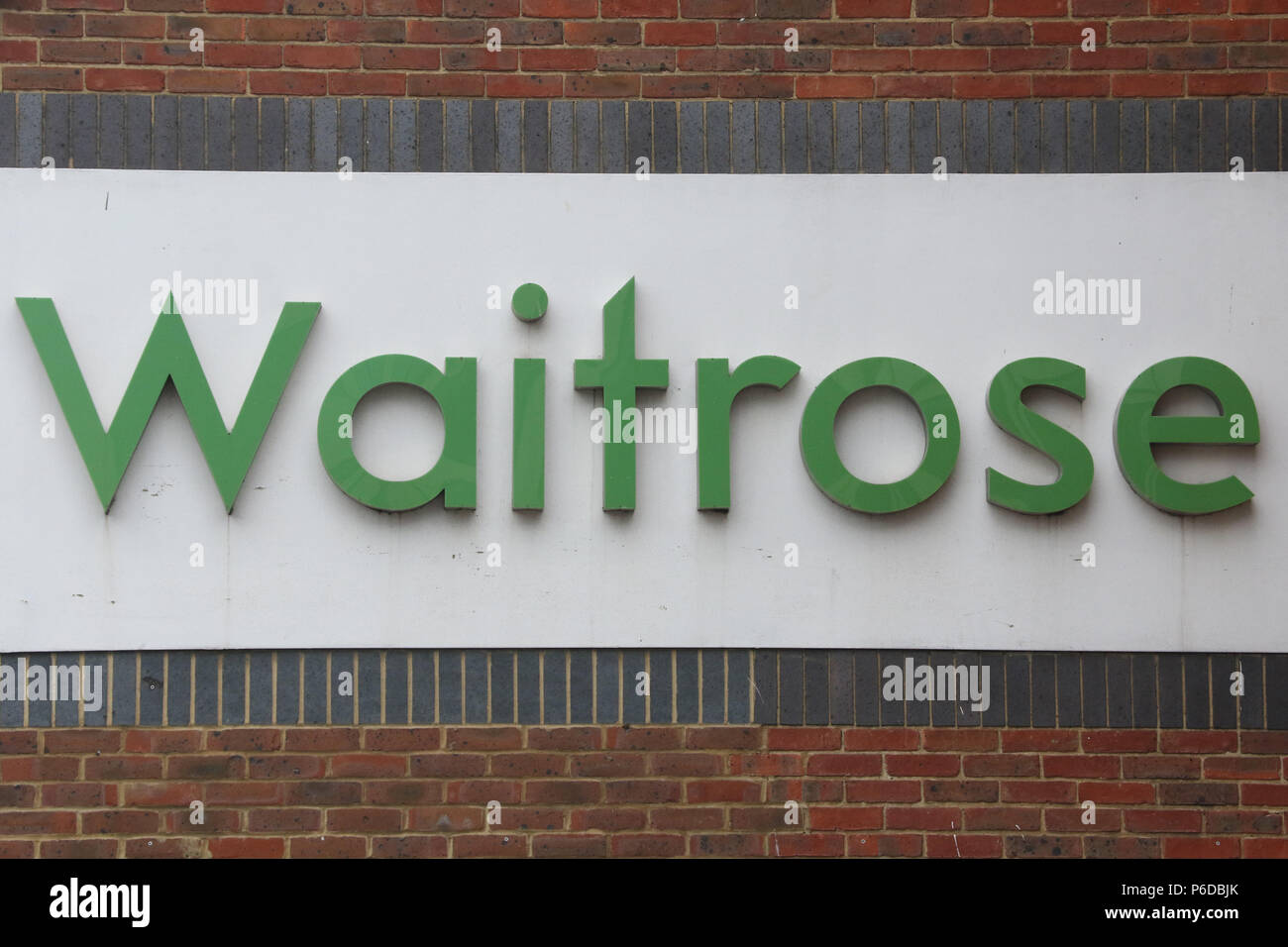 Waitrose store signage, Canterbury, Kent, England Stock Photo - Alamy
