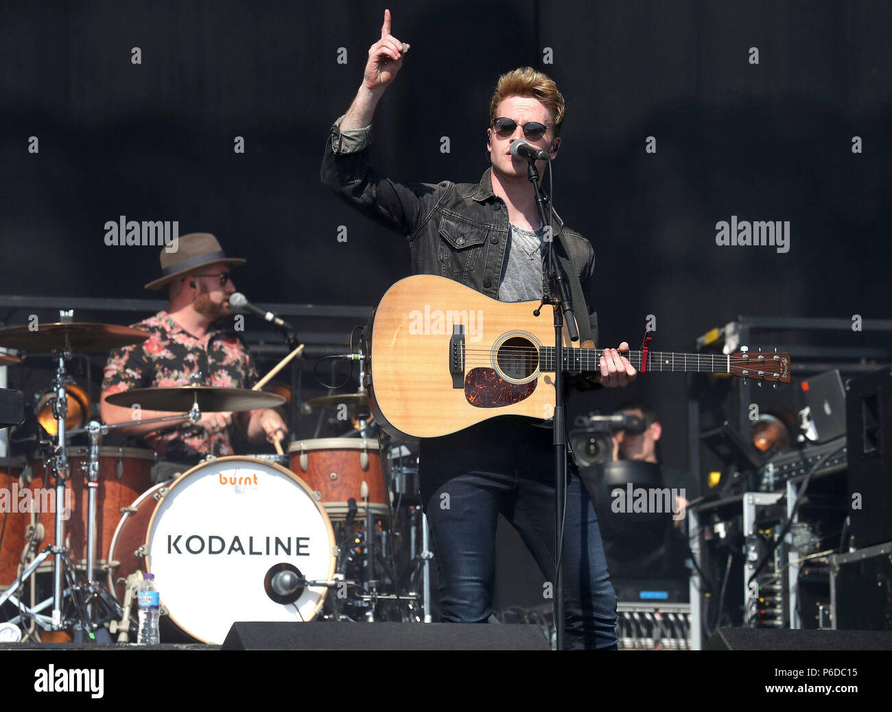 Kodaline singer Steve Garrigan at the TRNSMT festival in Glasgow Stock ...