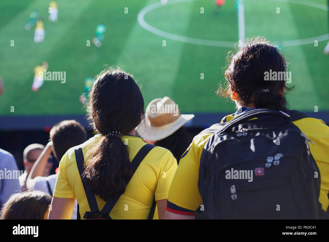 Colombia fans during the game hi-res stock photography and images - Alamy