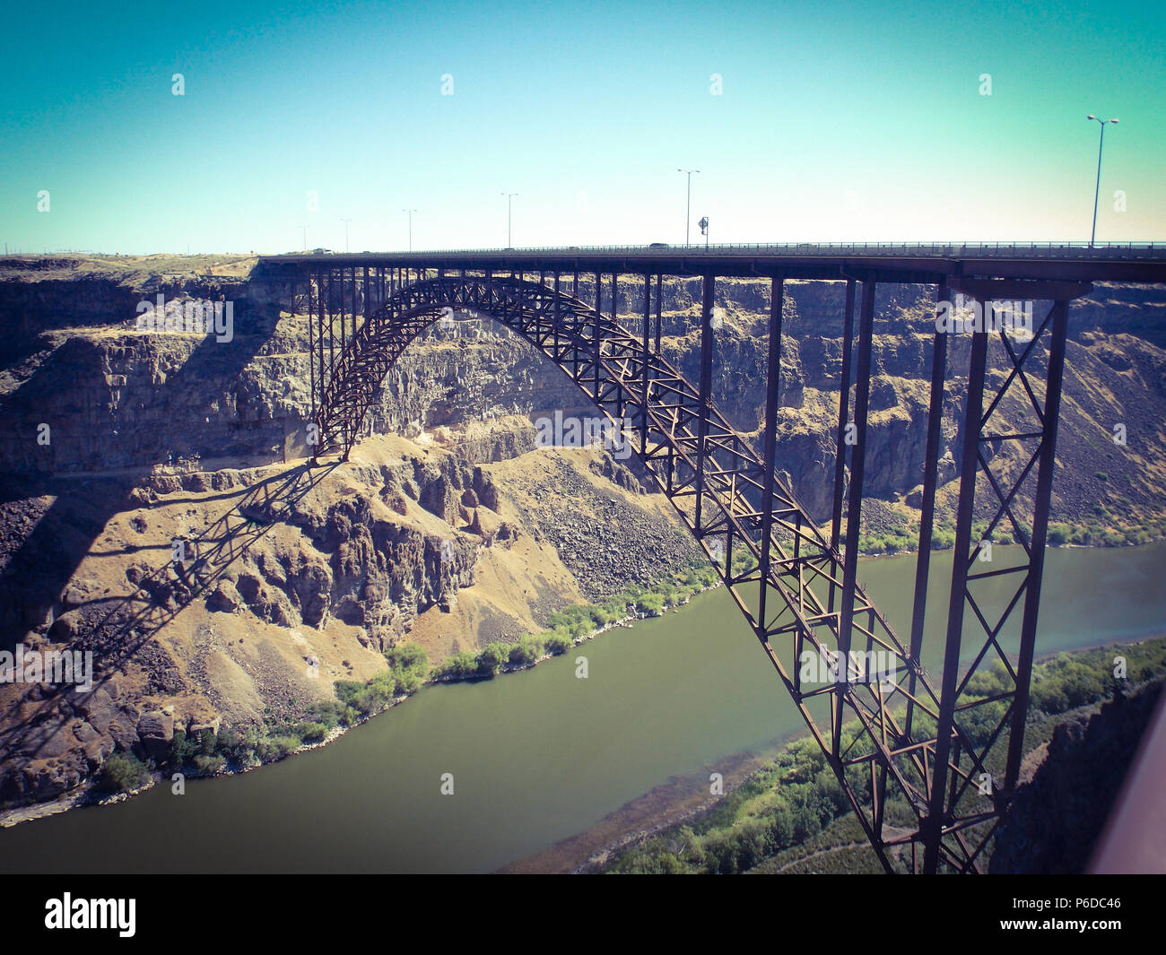 Snake river bridge Stock Photo - Alamy