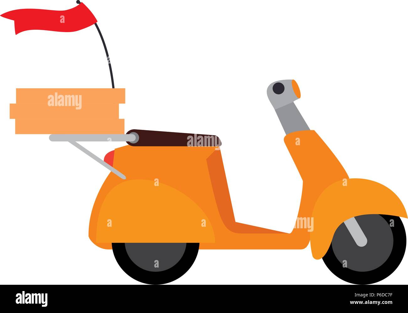 delivery service motorcycle icon vector illustration design Stock ...