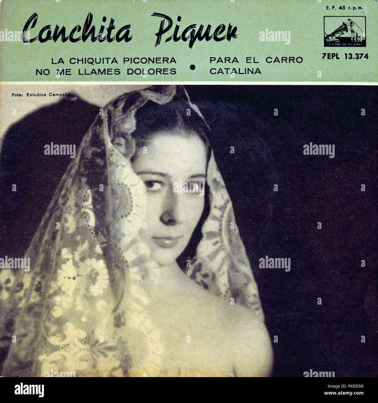 PIQUER, CONCHA. ACTRIZ Y CANTANTE ESPAÑOLA. VALENCIA 1908-1991. PORTADA ...