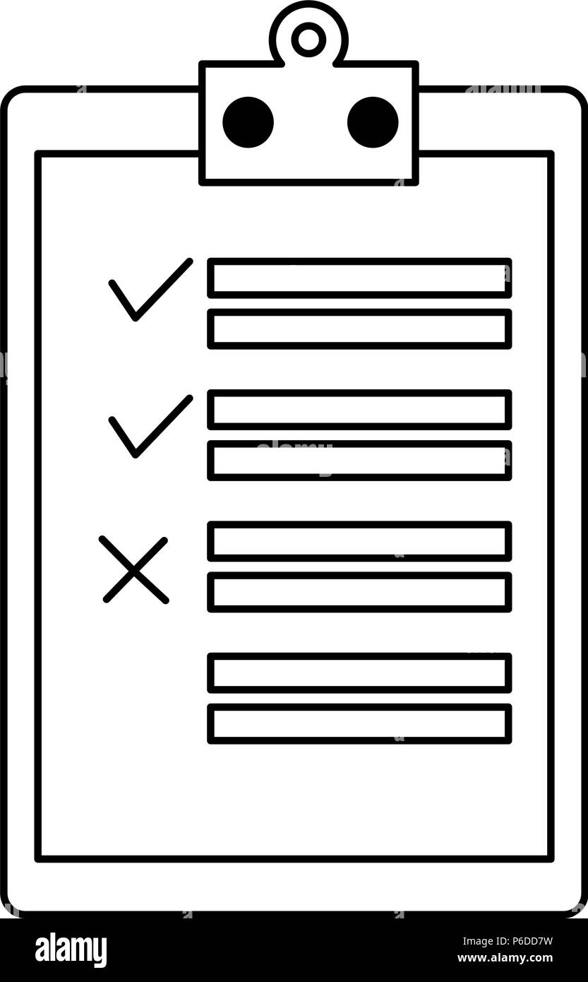 clipboard checklist isolated icon vector illustration design Stock ...