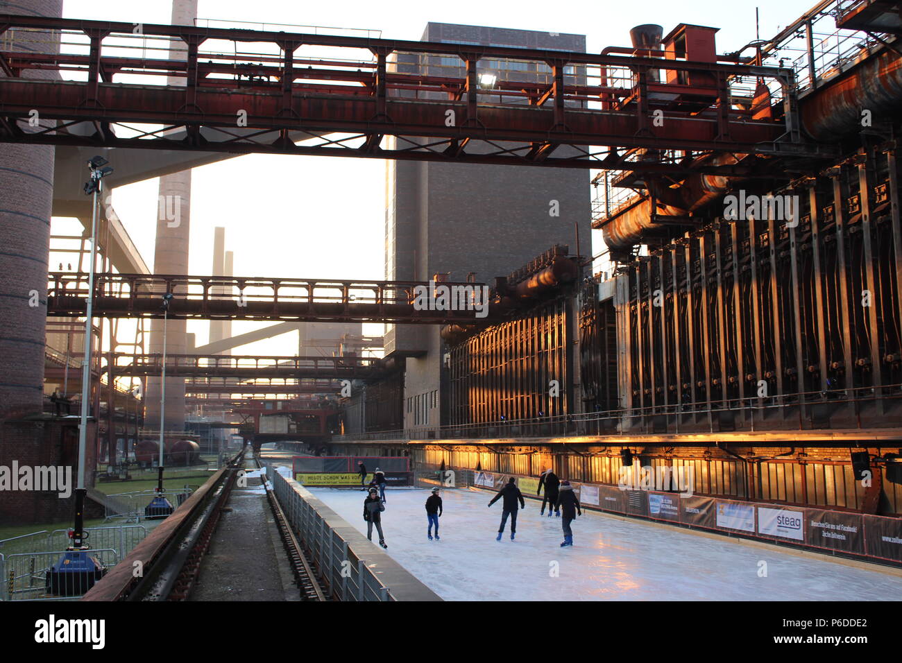 Industrial Ice Skating Stock Photo - Alamy