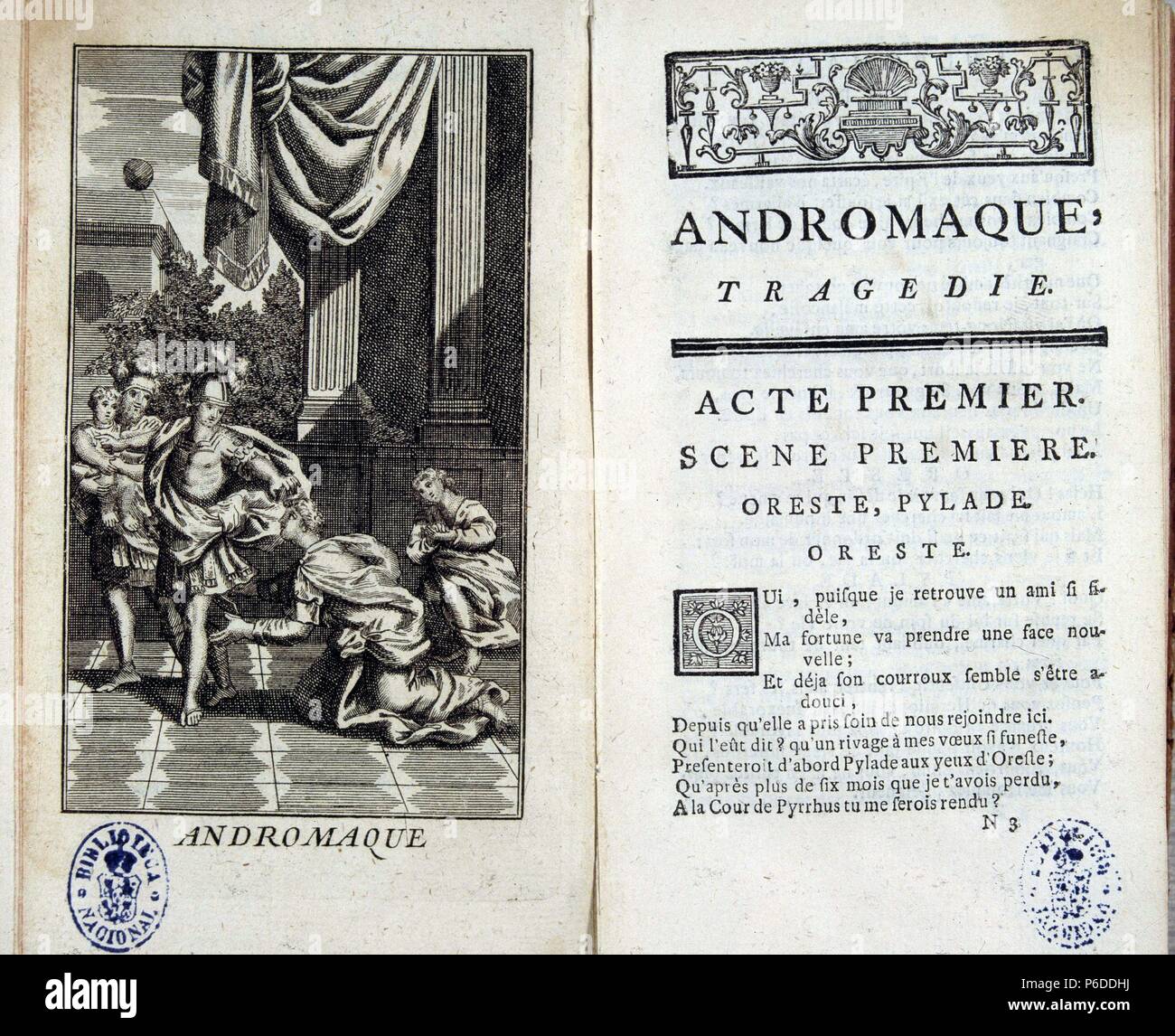 RACINE , JEAN. POETA TRAGICO FRANCES. 1639 - 1699. PORTADA DE ...