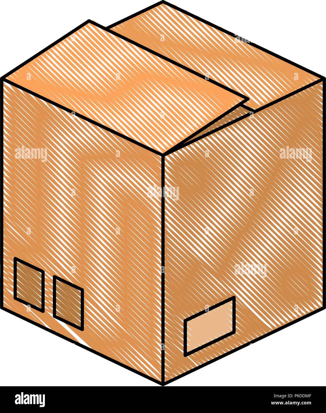 packing box carton icon vector illustration design Stock Vector Image ...