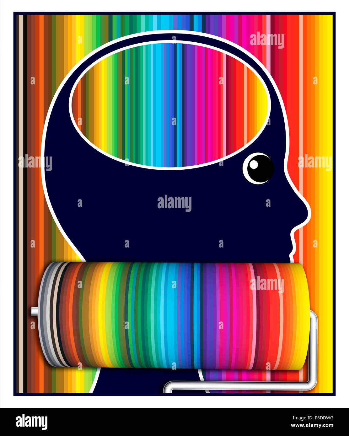 How color psychology can make you happier at home or at work Stock ...