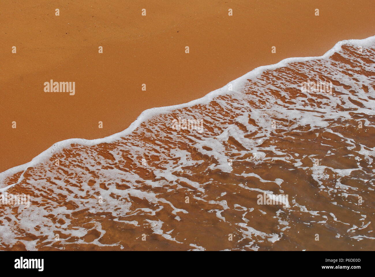 Empty beach and water Stock Photo - Alamy