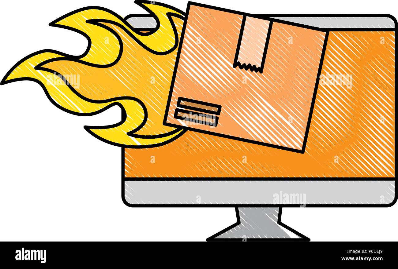 Hot monitor Stock Vector Images - Alamy