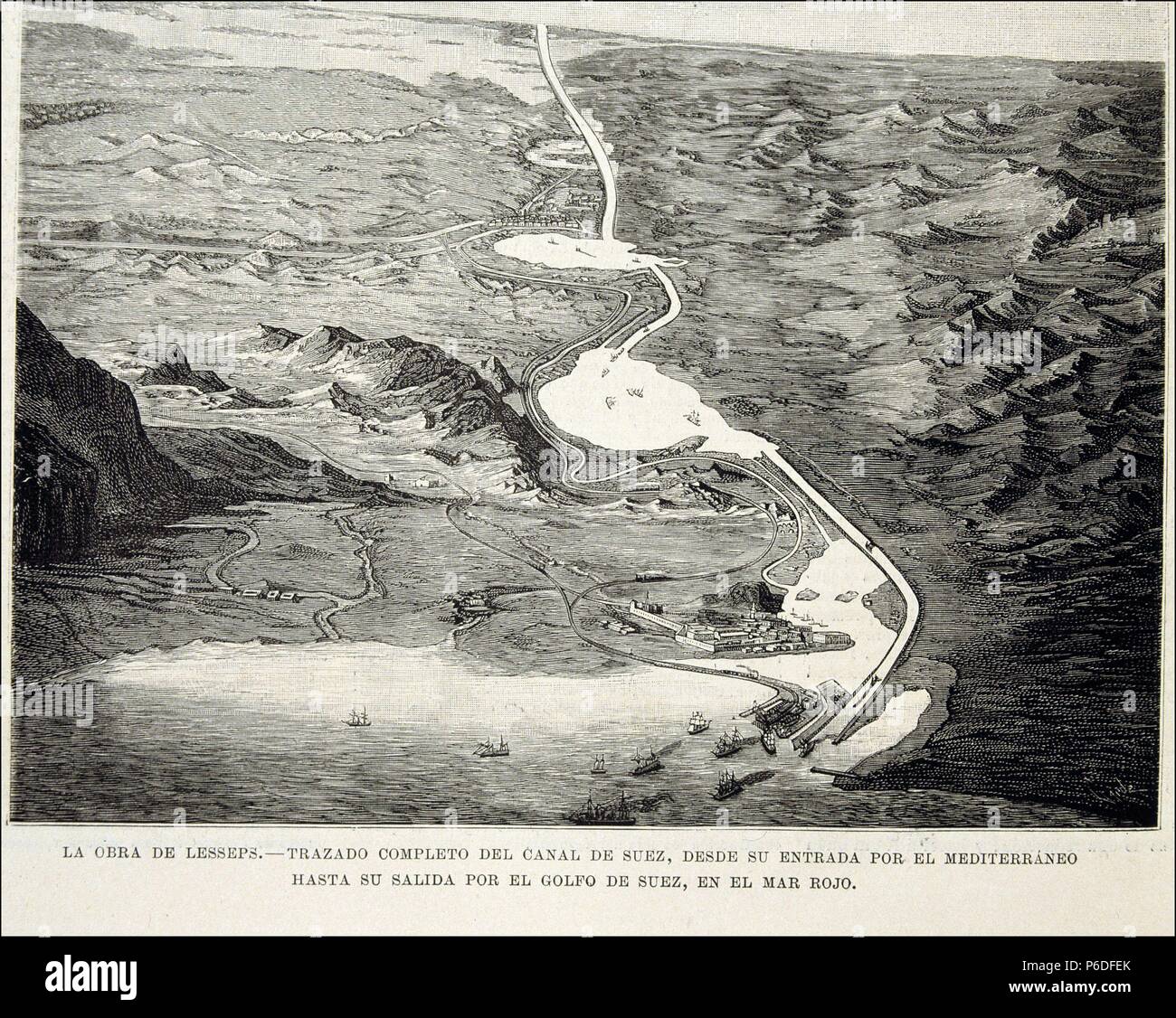 LESSEPS , FERNANDO. DIPLOMATICO FRANCES. 1805 - 1894. " TRAZADO ...