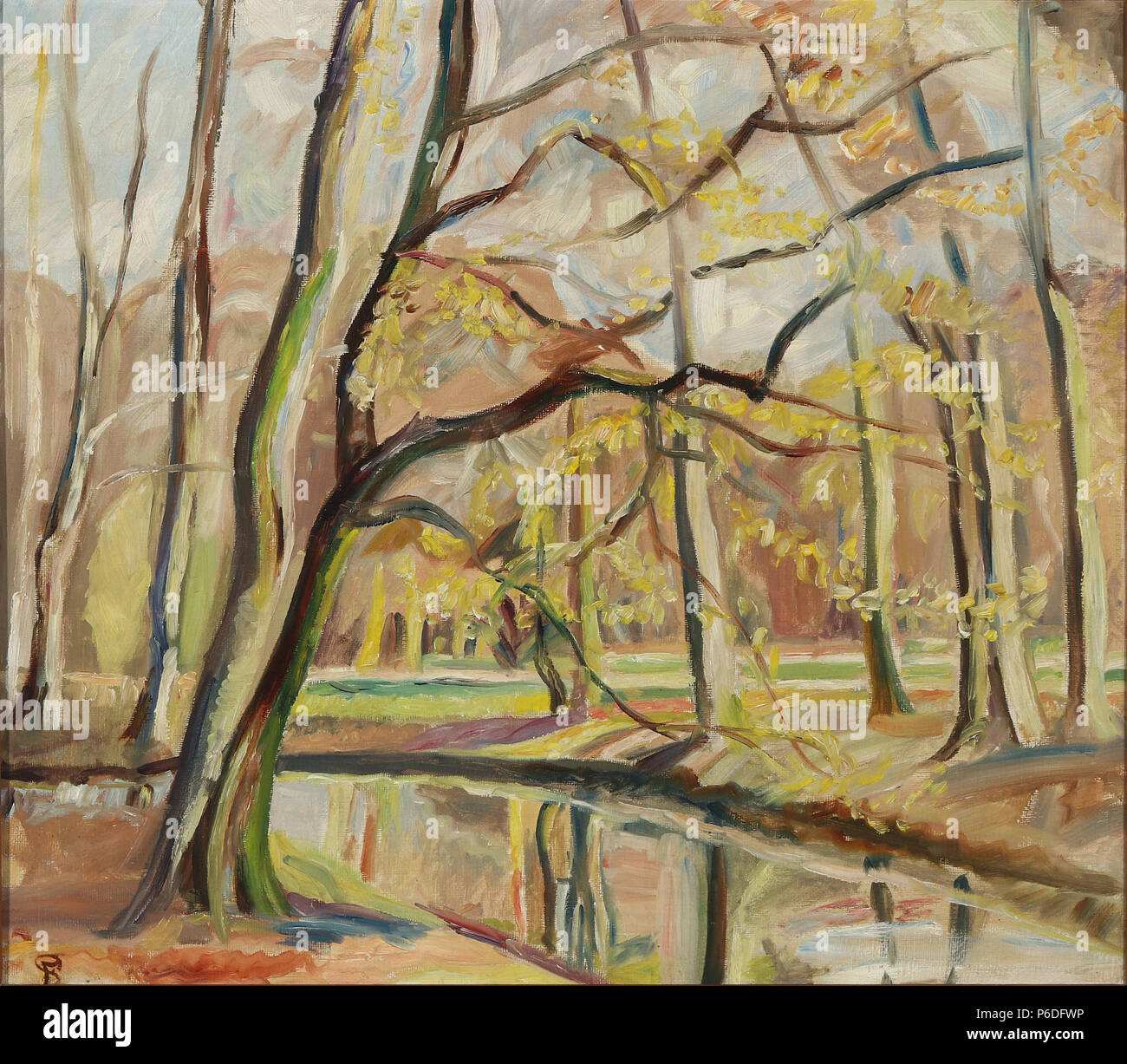 49 Fritz Syberg - Forår. Frederiksberg Have Stock Photo - Alamy