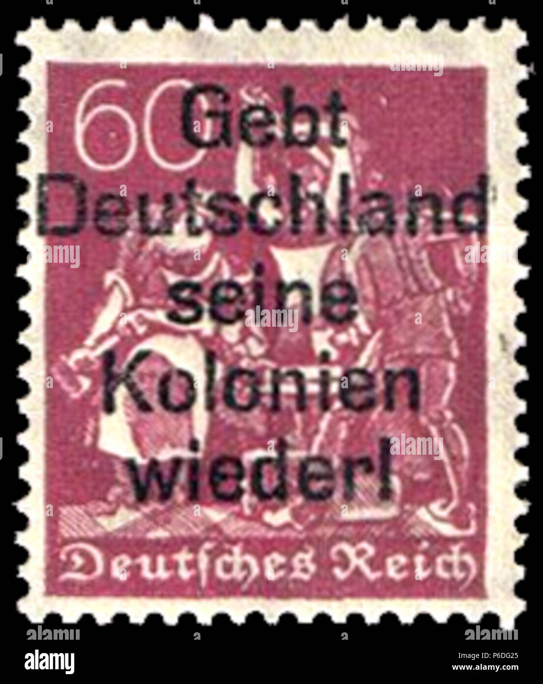English: Private German propaganda overprint for lost colonies ...