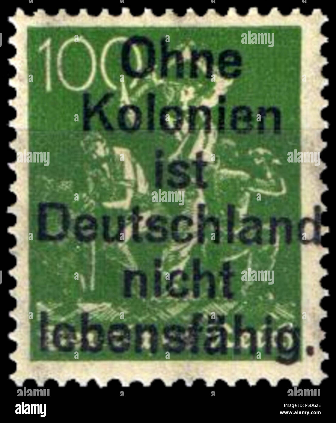 English: Private German propaganda overprint for lost colonies ...